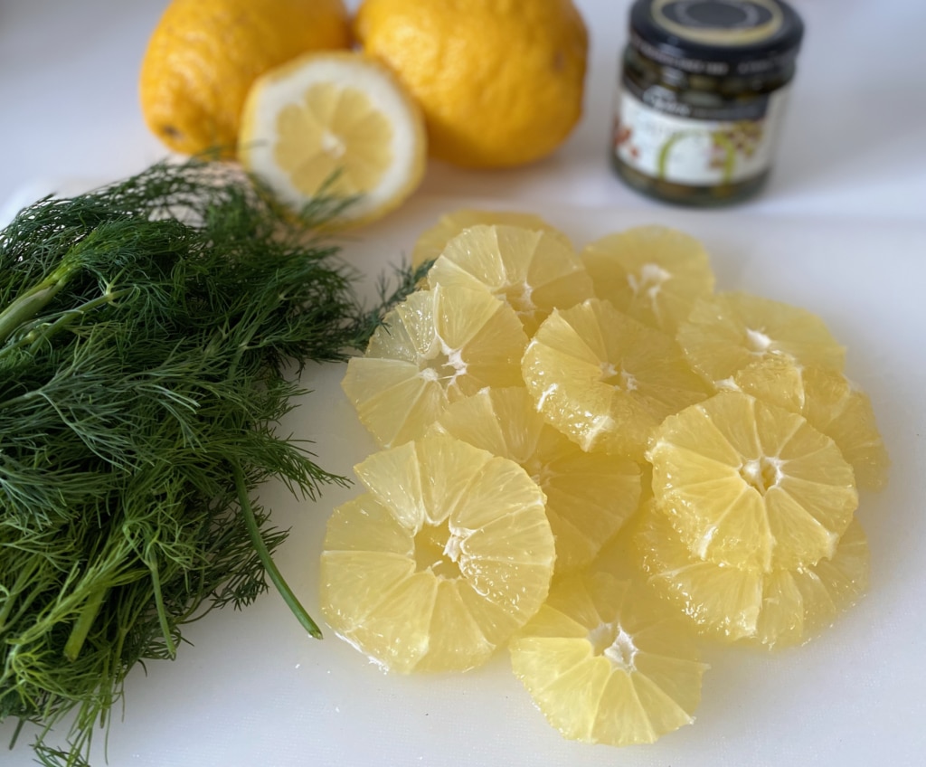 Lax eða bleikja með dilli, capers og sítrónu – PURELY SIGGA