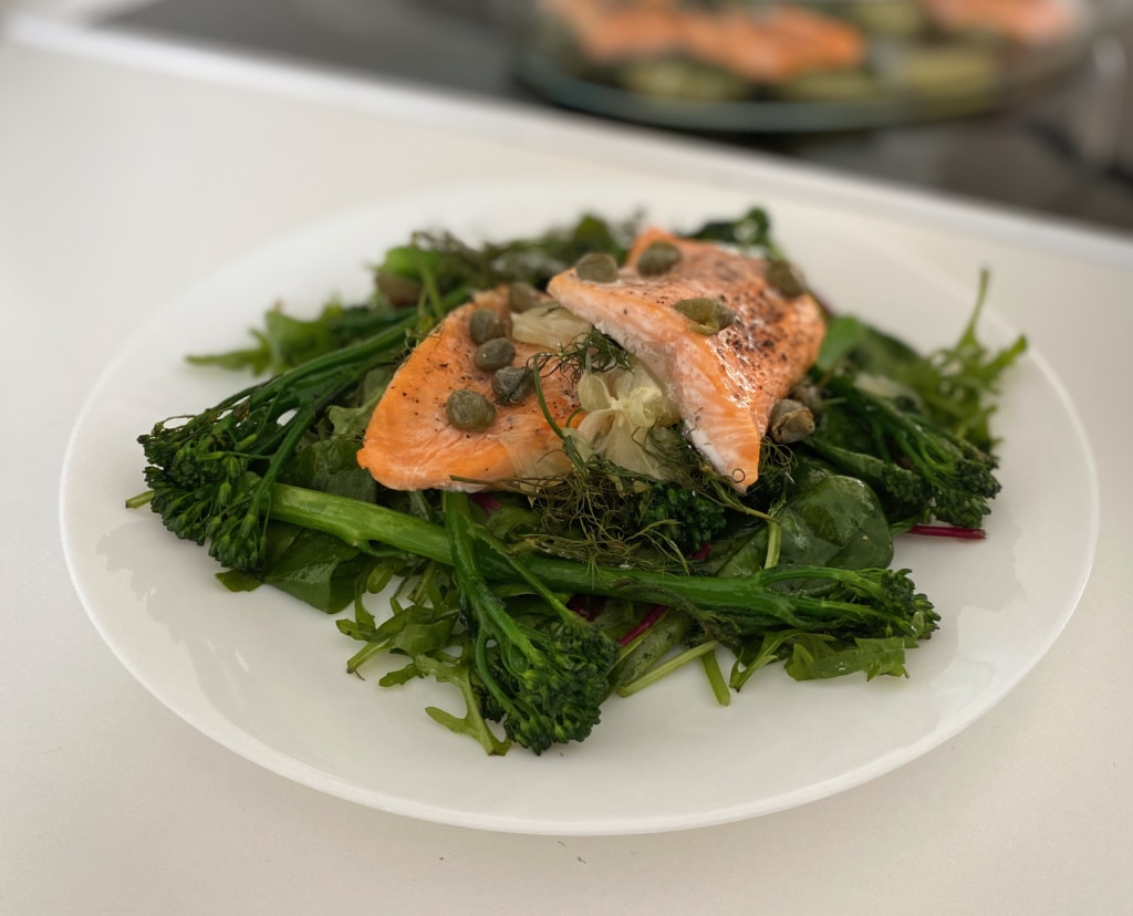 Lax eða bleikja með dilli, capers og sítrónu – PURELY SIGGA